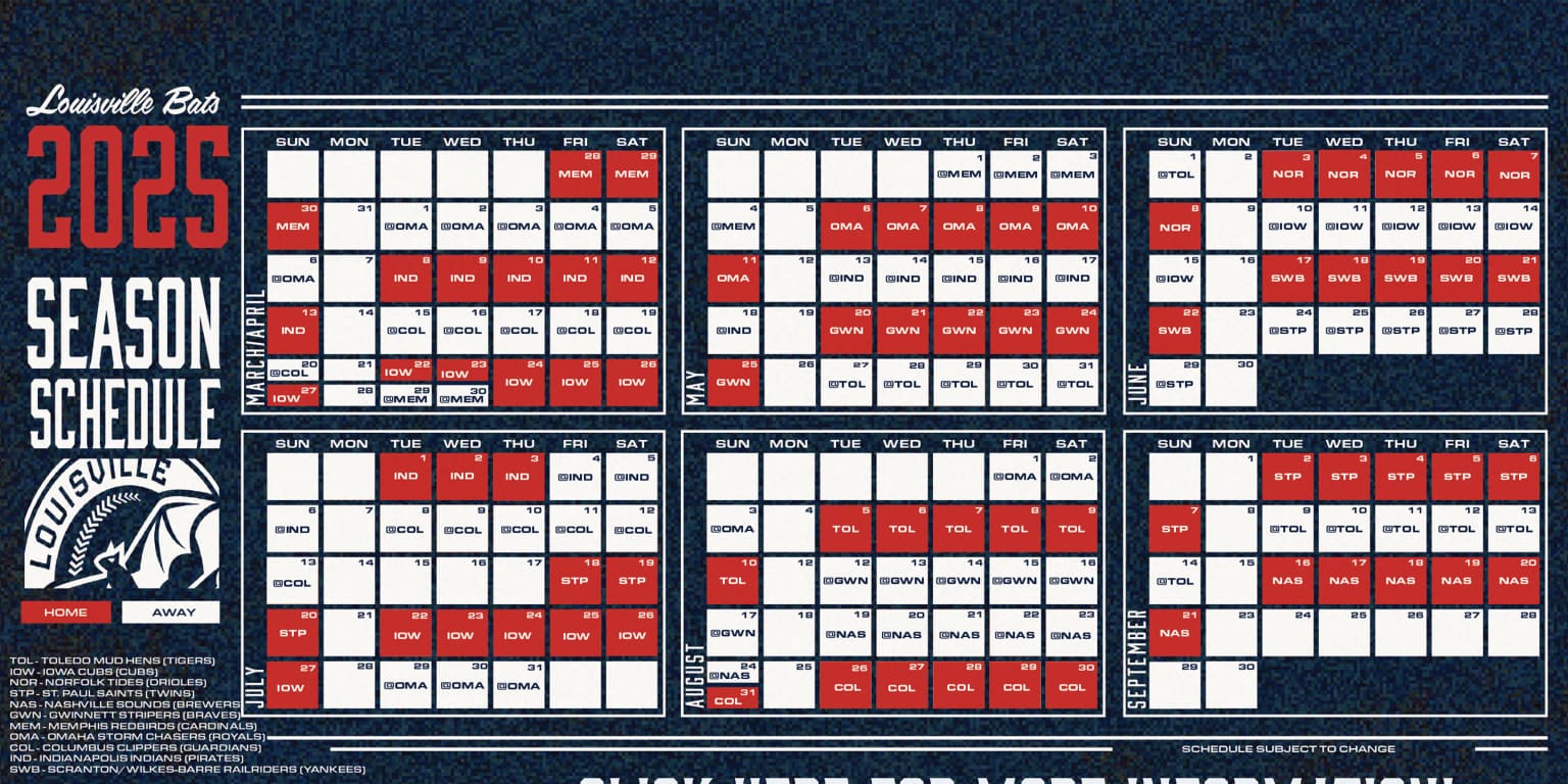 louisville bats 2026 schedule
