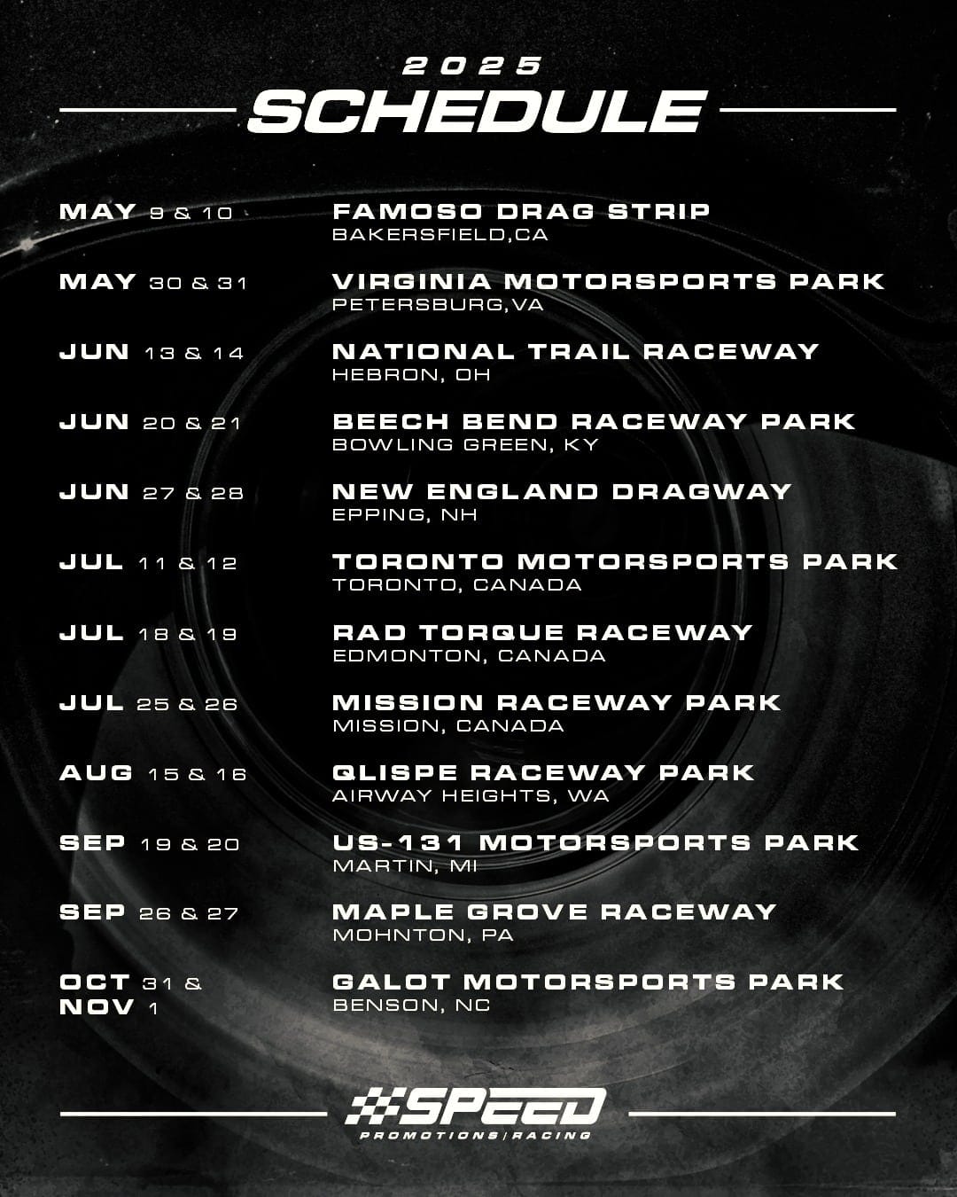 street outlaws 2026 schedule