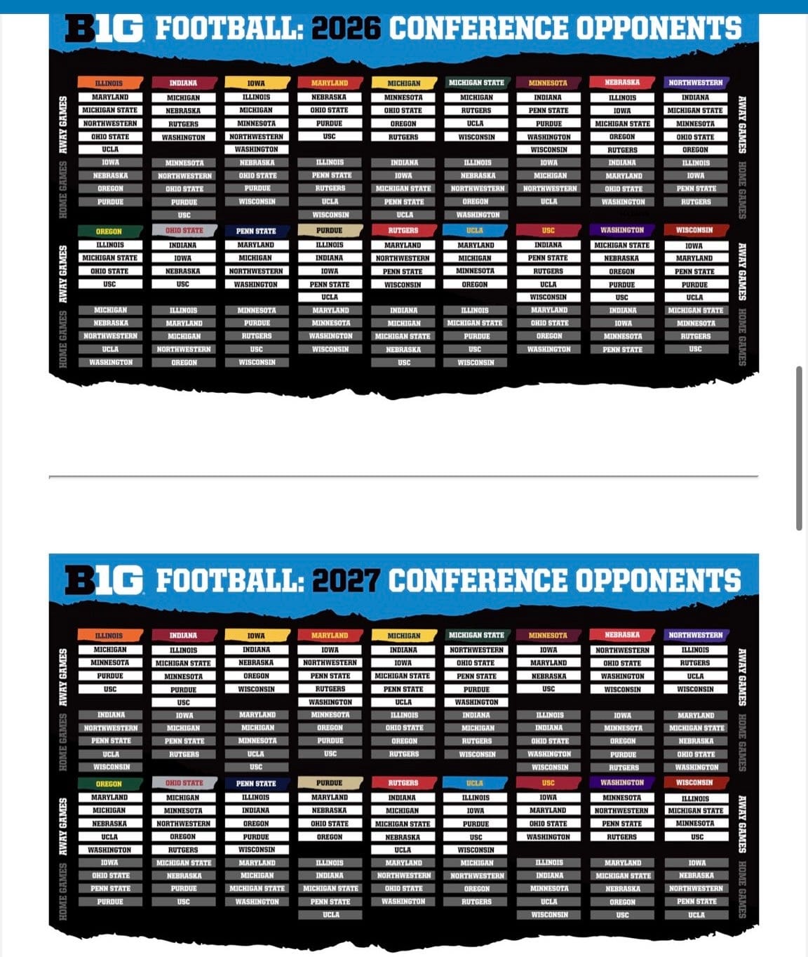 big 10 football schedule 2026
