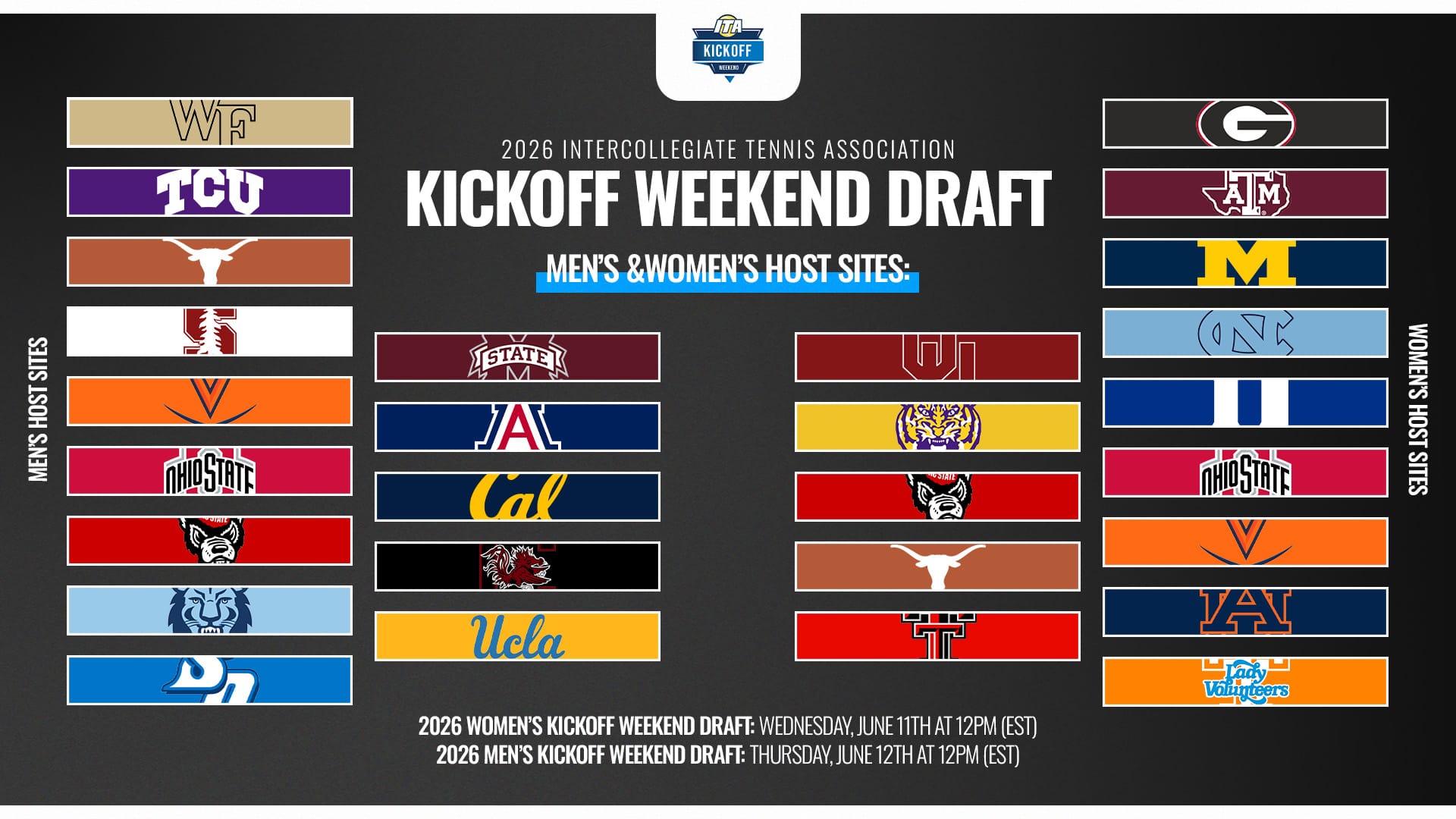 draft schedule 2026